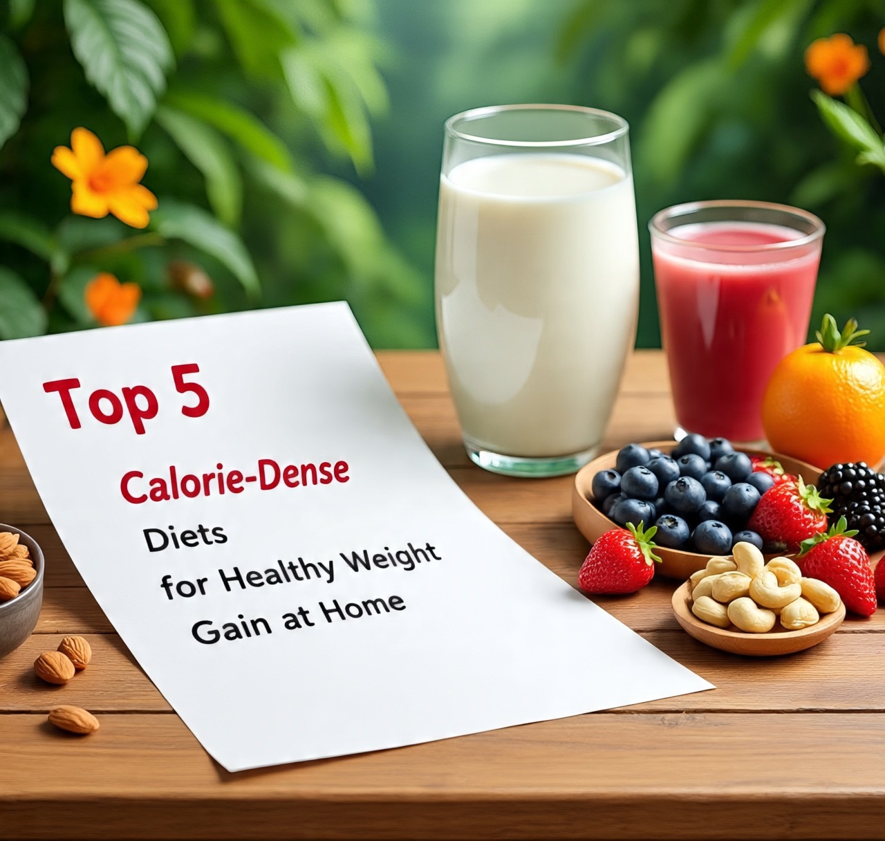 Train Well Daily with Top 5 Calorie-Dense Diets for Healthy Weight Gain at Home - trainwelldaily.com